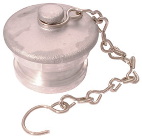 Aluminium Unpolished Blank Plug complete with Chain, Blank Caps & Plugs ...